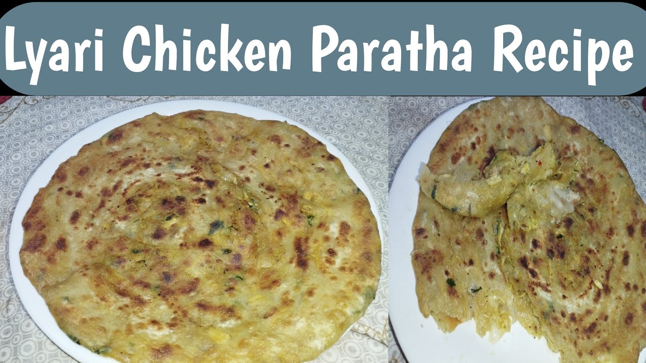 How to make Chicken paratha Recipe ||Street Style Chicken Lacha Paratha ...