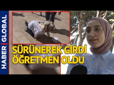 Sürünerek Girdi Öğretmen Oldu!