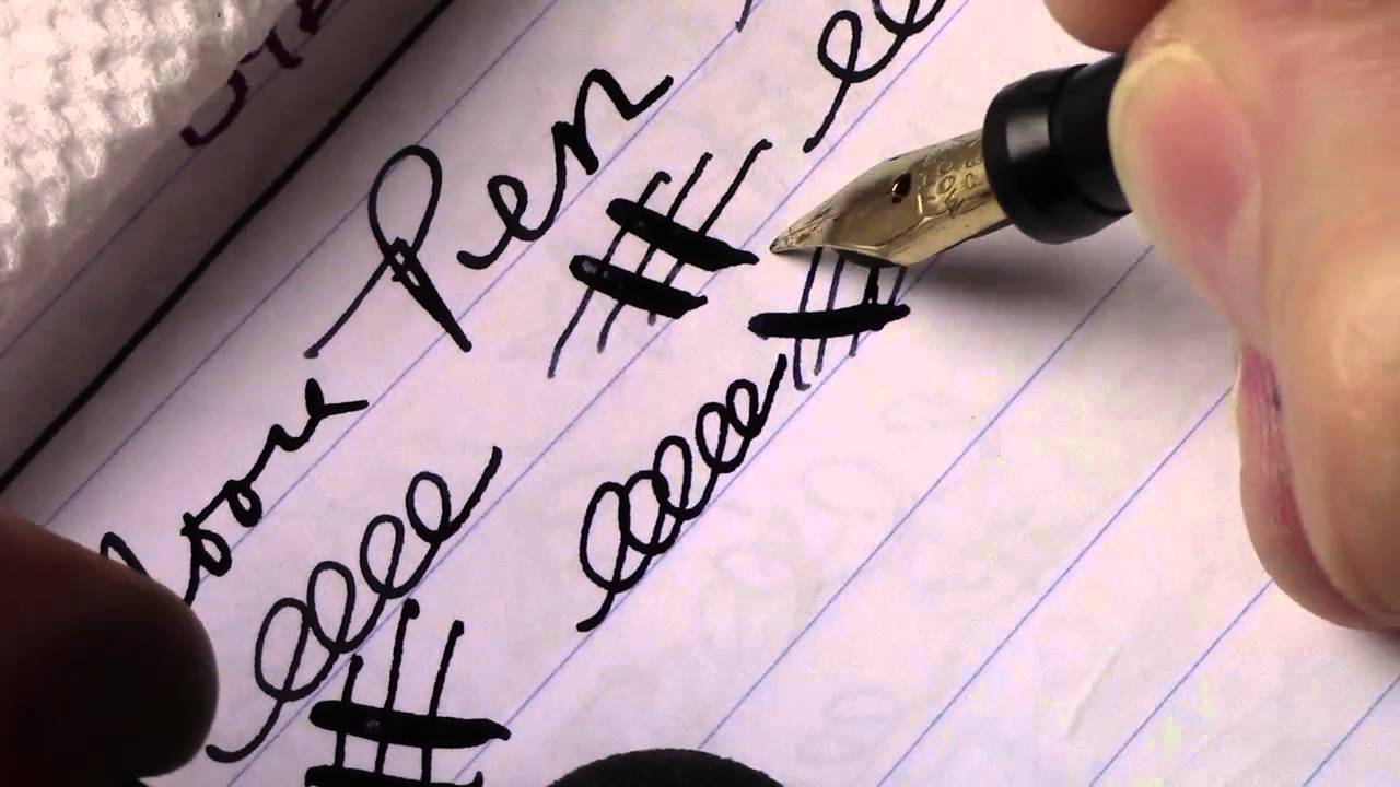 Small Vintage Fountain Pens - Big Writers - YouTube