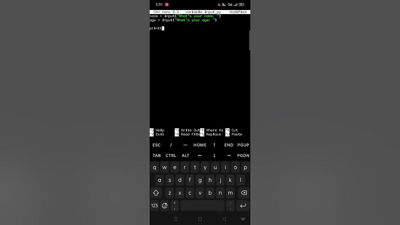 Part2 Coding Python on android - YouTube
