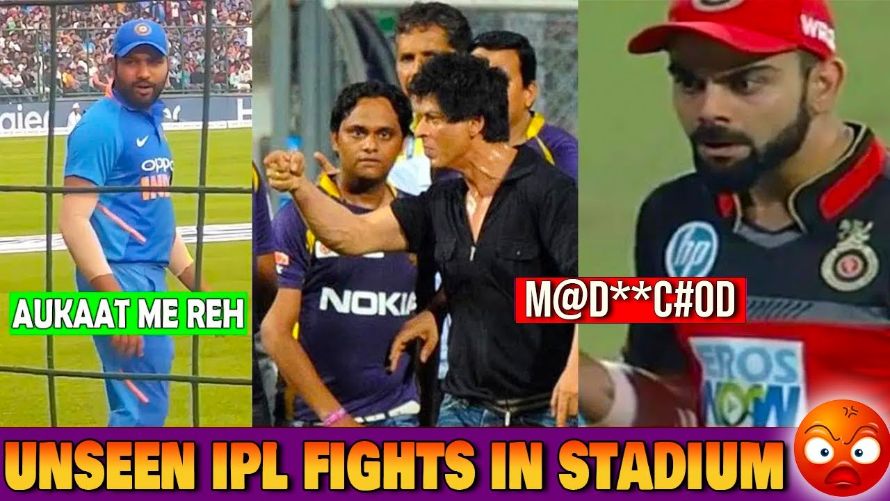 9 Cricketers Ultimate Fight during IPL live match in Stadium 2024 ...