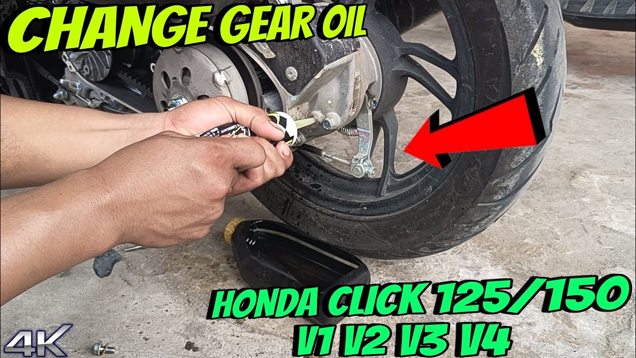 PAANO MAGPALIT NG GEAR OIL SA HONDA CLICK 125i/150i/160 - YouTube