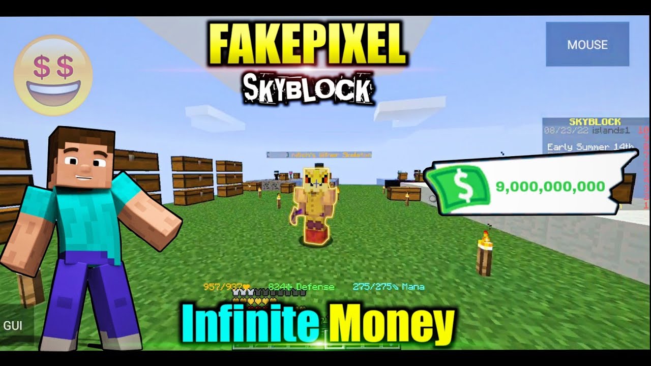 NEW UPDATE OF FAKEPIXEL WITH NEW MONEY TRICK 🤑🤑|| money trick in ...