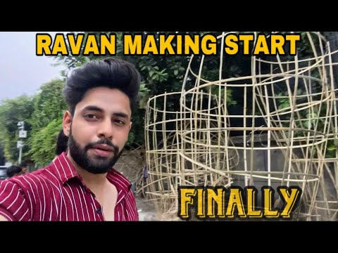 RAVAN MAKING 2023 | FINALLY START 😍 |RAVAN DAHAN | DUSSEHRA 2023 - YouTube