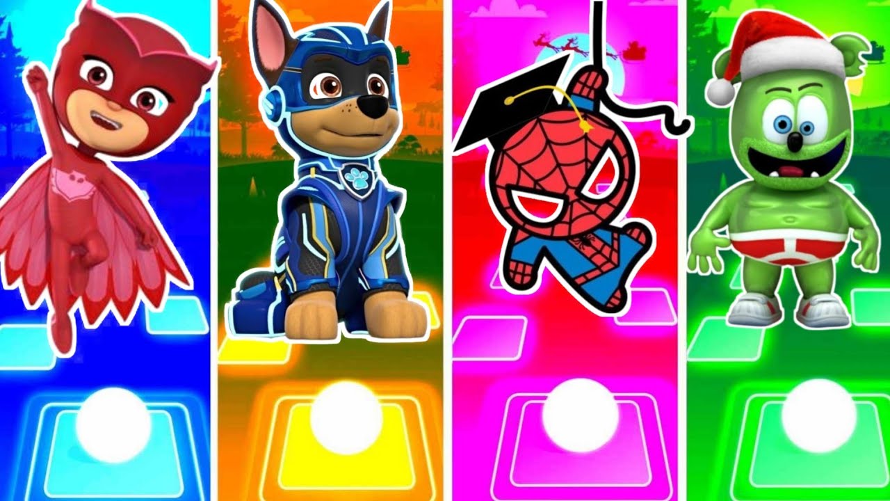 pj masks 🆚 Paw patrol 🆚 Spider man 🆚 Gummy bears ♦ Who is best? - YouTube