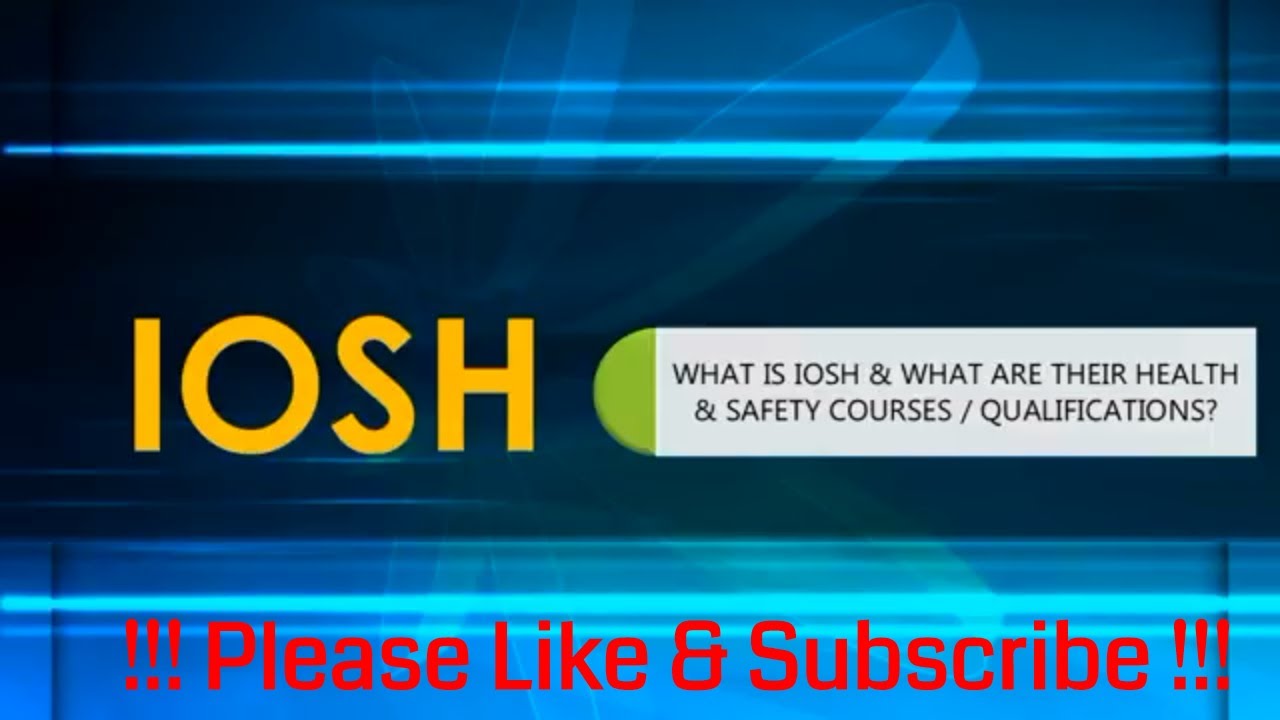 IOSH What Is IOSH YouTube IOSH What Is IOSH YouTube
