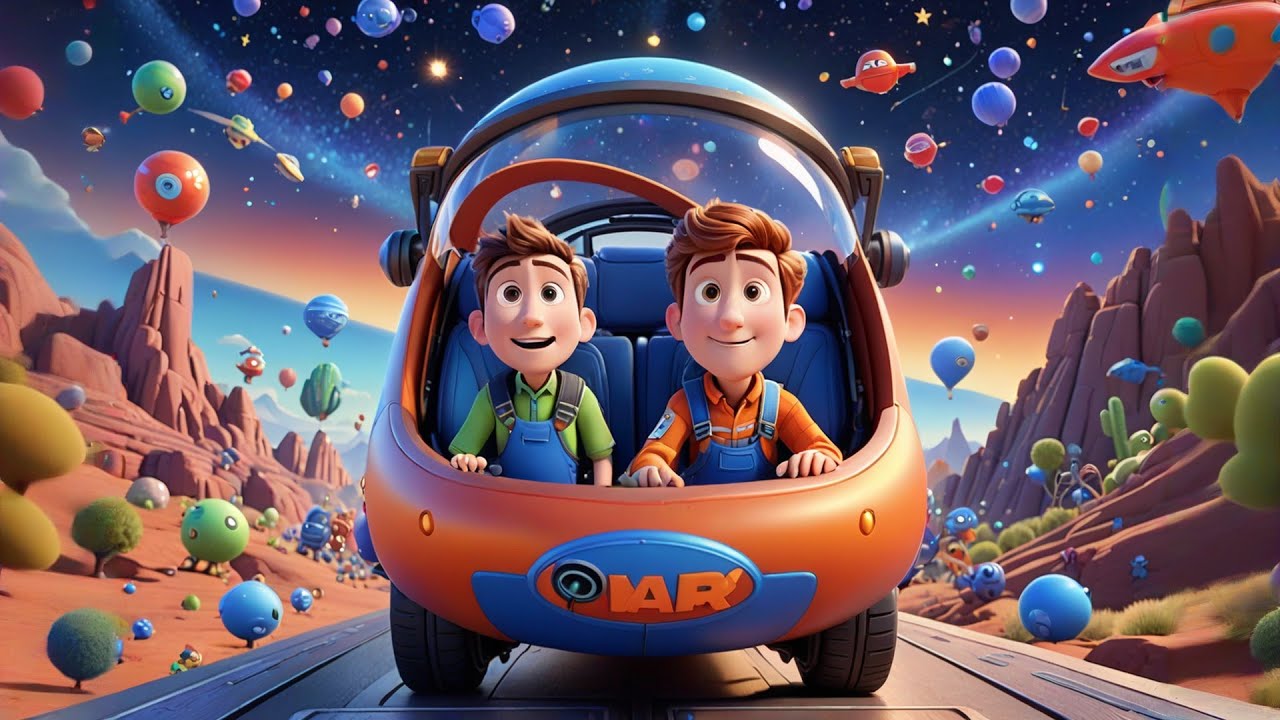 Ricky Rocket Zooms to Mars | Space Adventure Song for Kids | Nursery ...