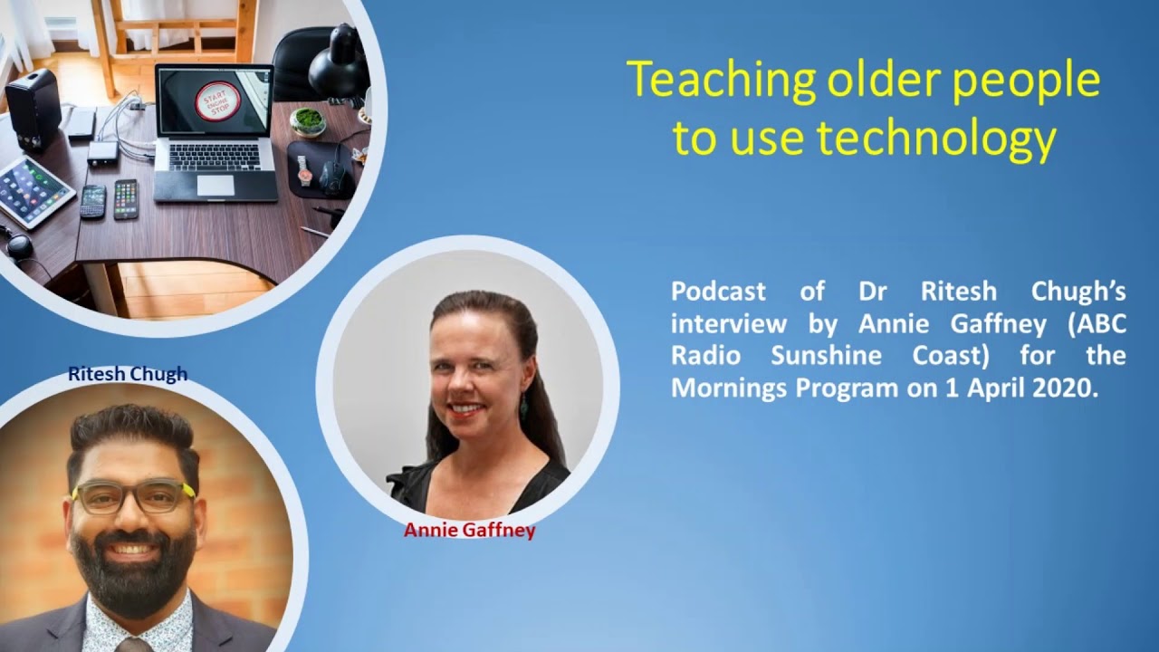 Teaching older people to use technology - YouTube