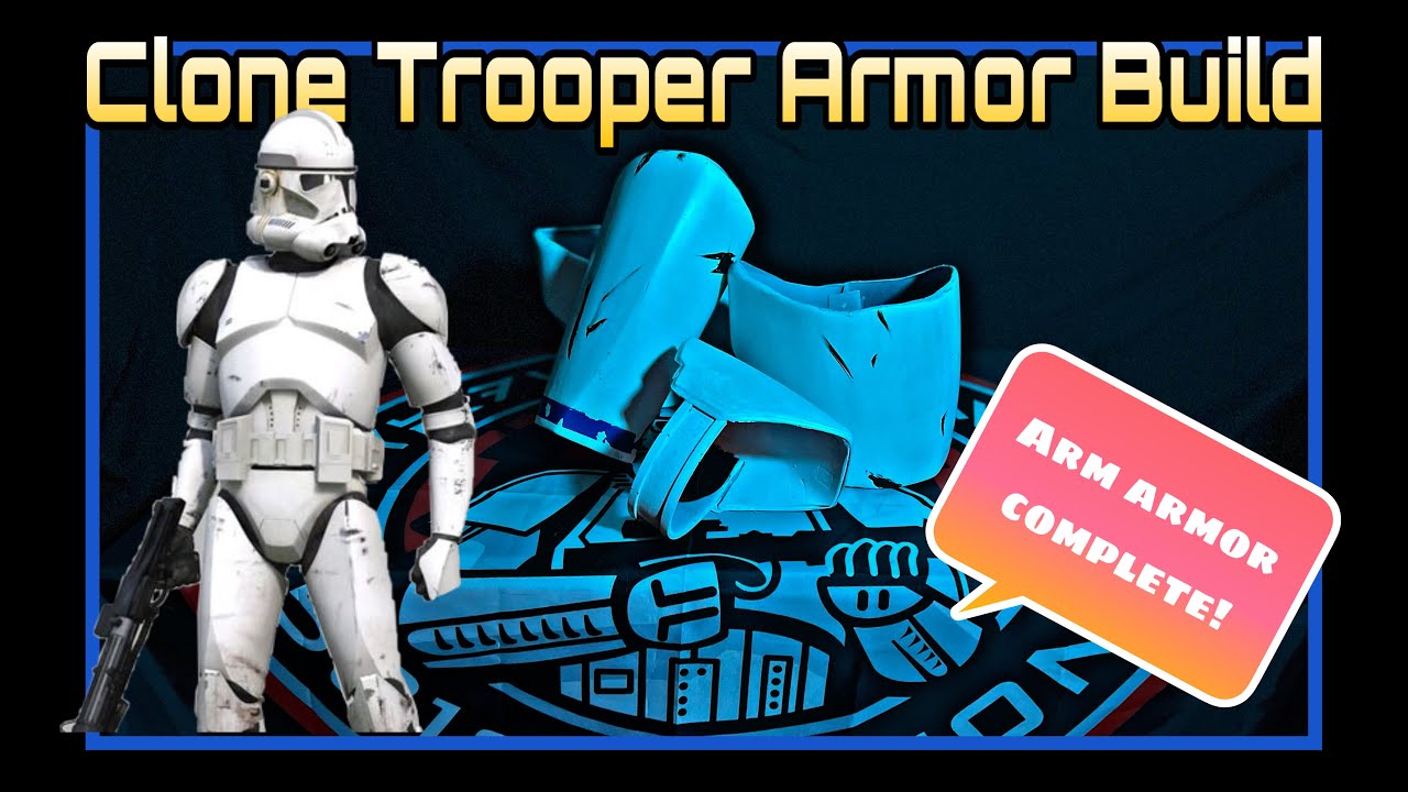 501st Clone Trooper Armor Build - Biceps Elbows Forearms - YouTube