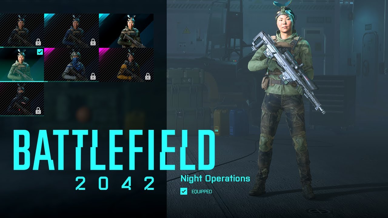 Battlefield 2042 - Paik Character Outfit - Night Operations - YouTube