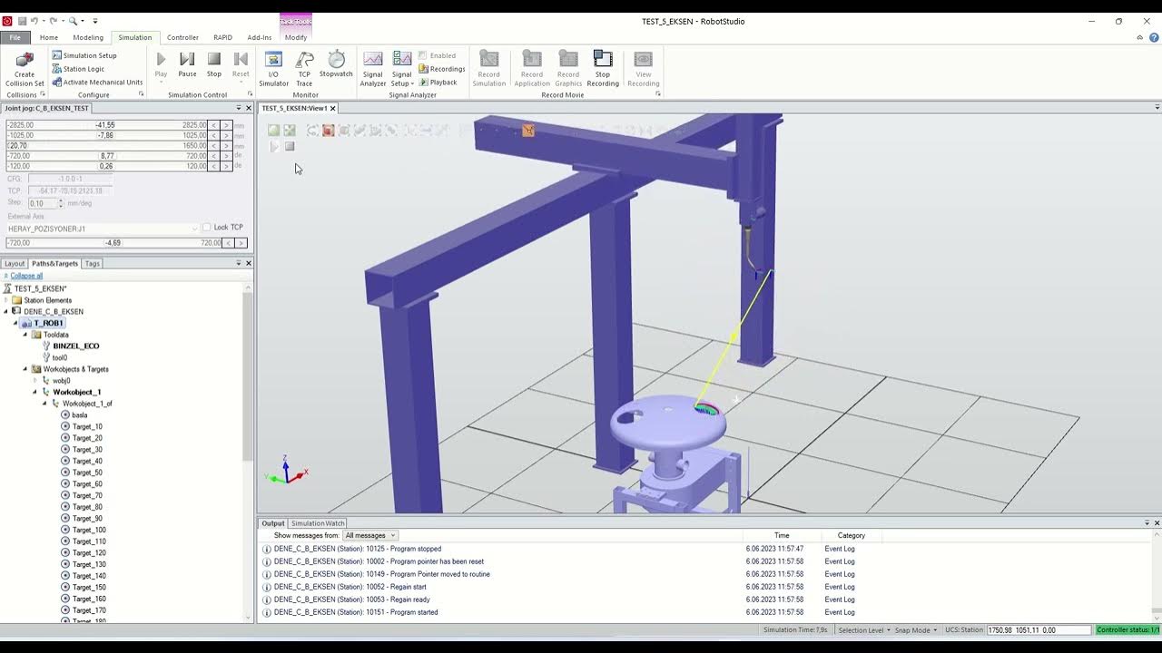 ABB RobotStudio Standalone Controller and Positioner simulation. - YouTube