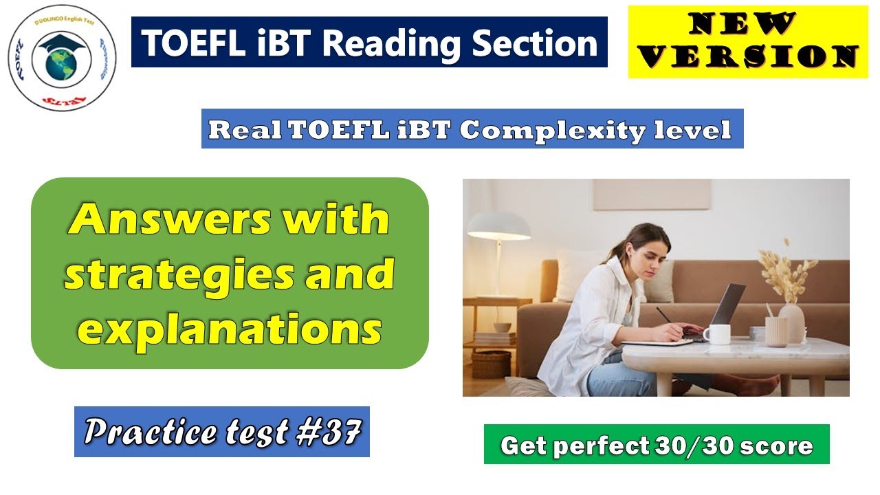TOEFL iBT Reading Test #37 -[Under revision] - YouTube
