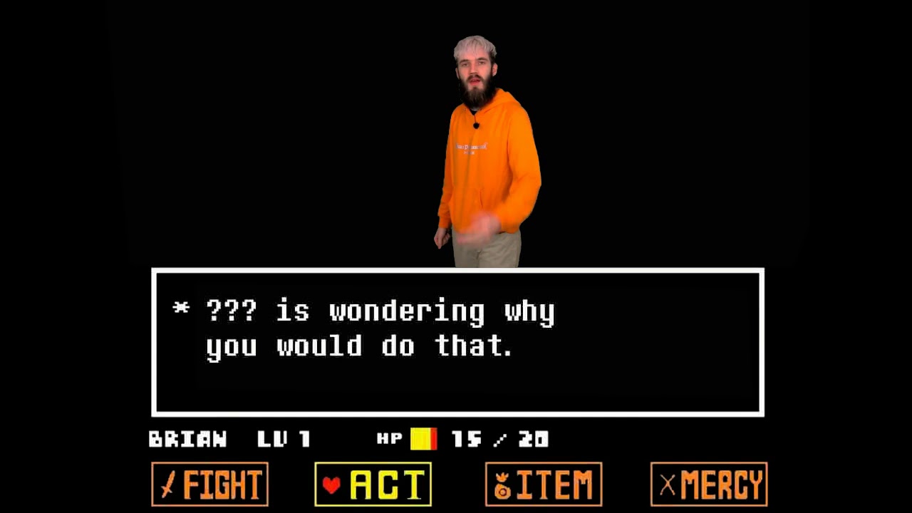 (Greenscreen) Undertale Battle PewDiePie Competition - YouTube