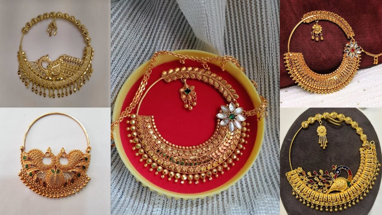 Gold nath design | Uttrakhand nath designs - YouTube