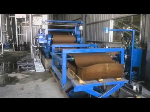 one cylinder mould paper mould machine - YouTube