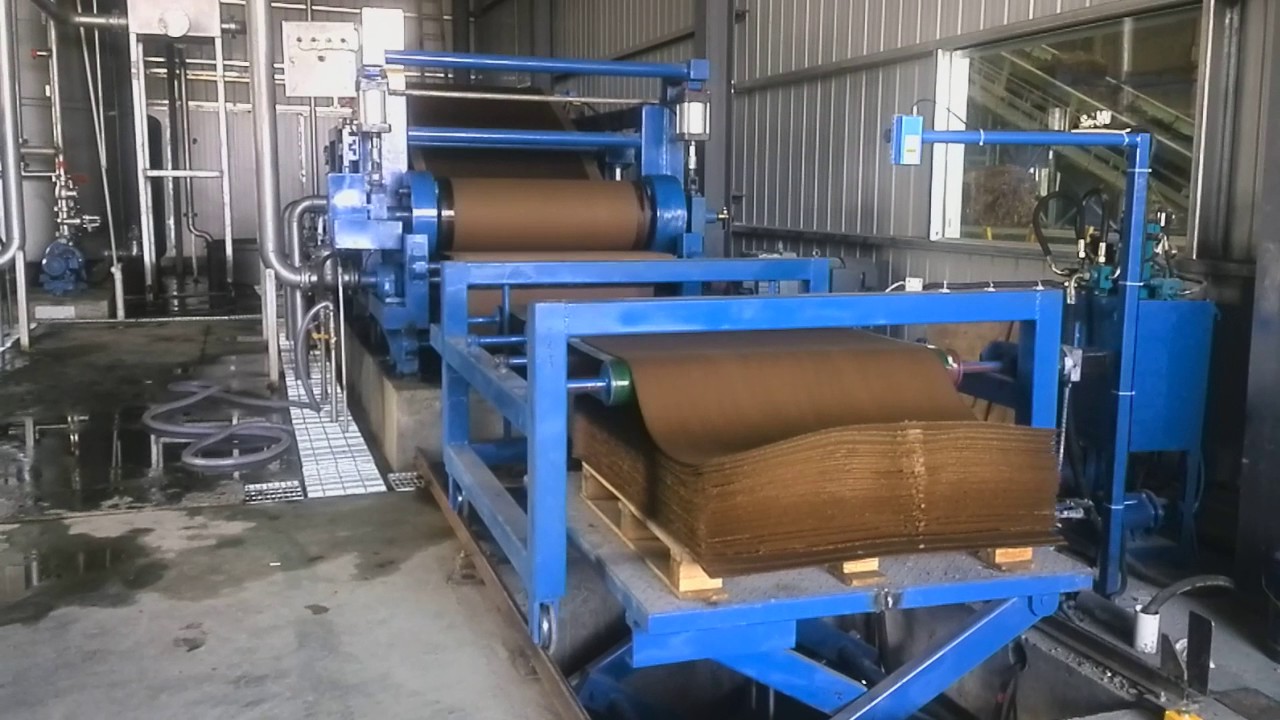 one cylinder mould paper mould machine - YouTube