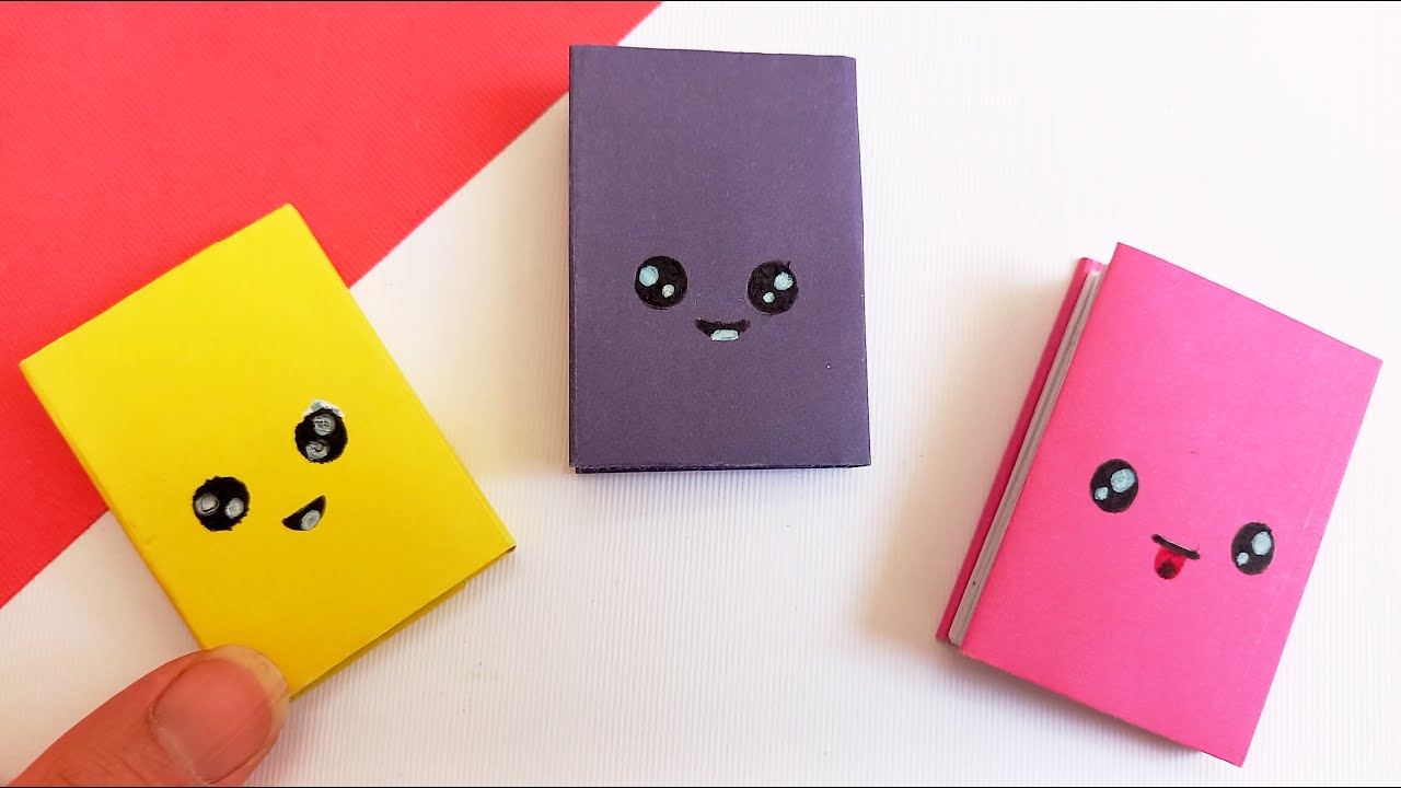How to make a mini notebook | cute notebook | craft ideas - YouTube