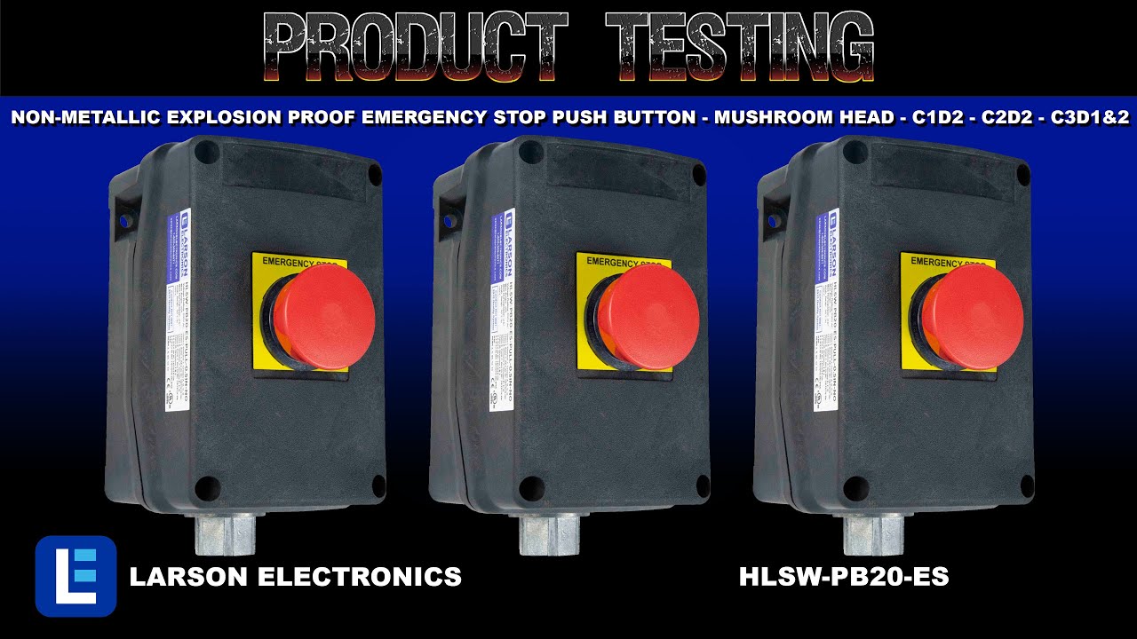 Non-Metallic Explosion Proof Emergency Stop Push Button - Mushroom Head ...