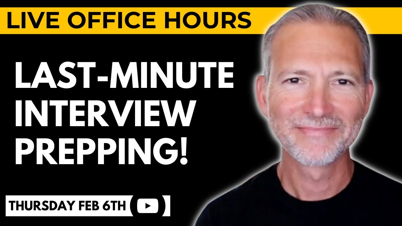 How to Prepare for an Interview in Under 1 Hour | Interview Prep in a Hurry 🔴 With Andrew ...