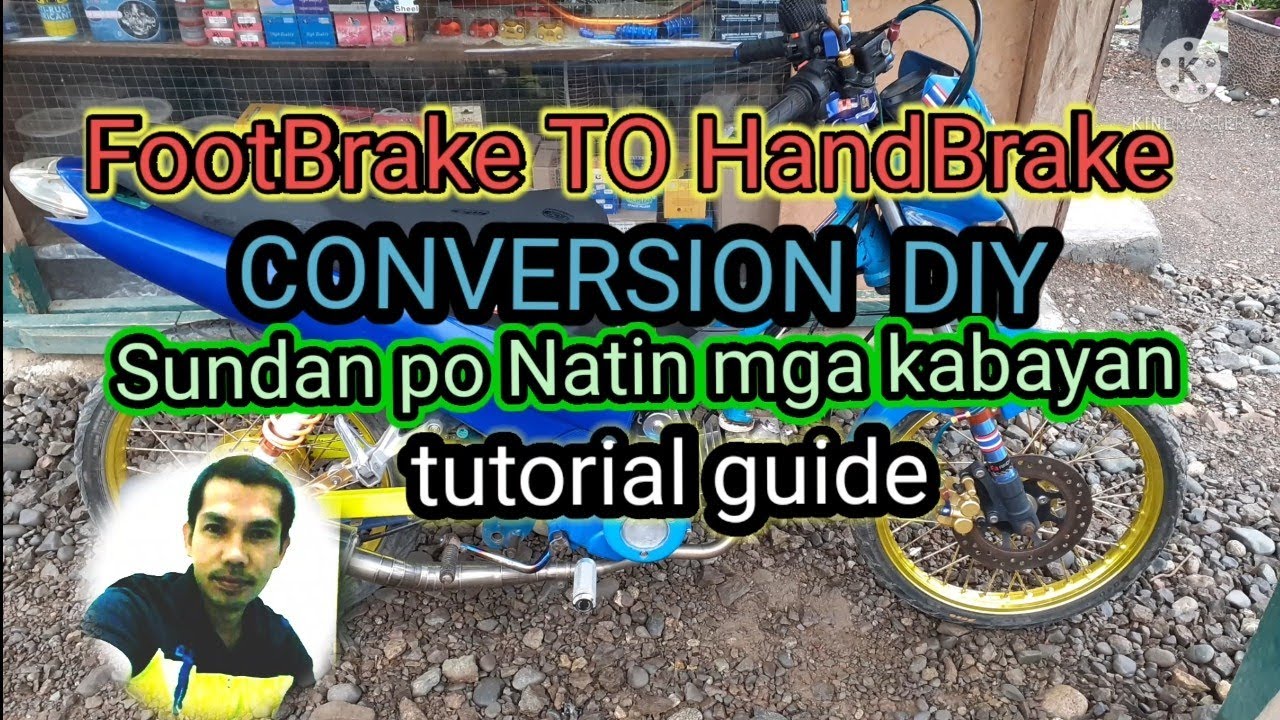 Foot Brake to Hand Brake Conversion DIY po mga kabayan - YouTube