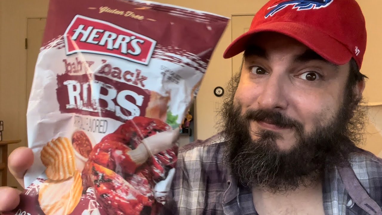 Herr’s Baby Back Ribs Potato Chips Review - YouTube