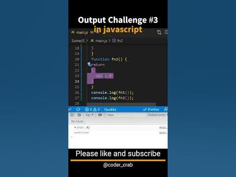 output challenge #3 in javascript #shorts - YouTube