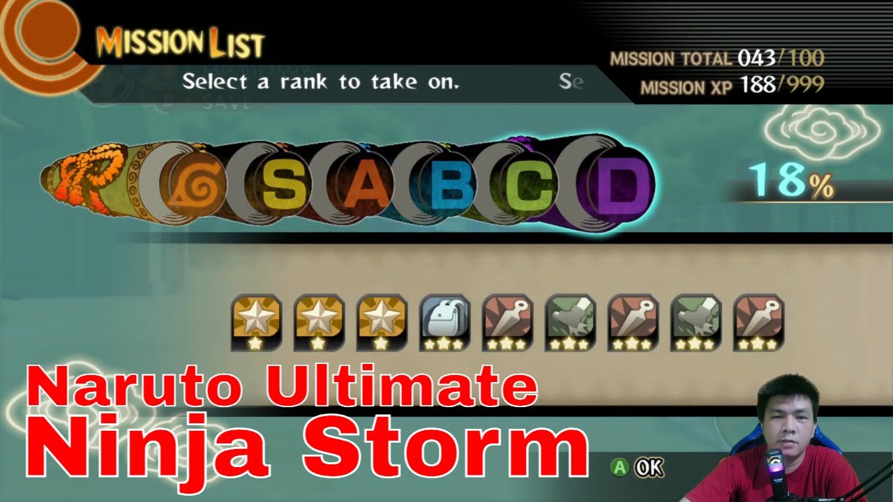 Clear All Mission Rank D : Naruto Ultimate Ninja Storm #7 - YouTube