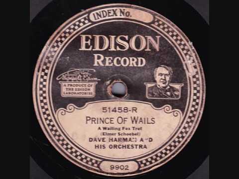 Dave Harman & his Orchestra - Prince Of Wails - 1924 - YouTube