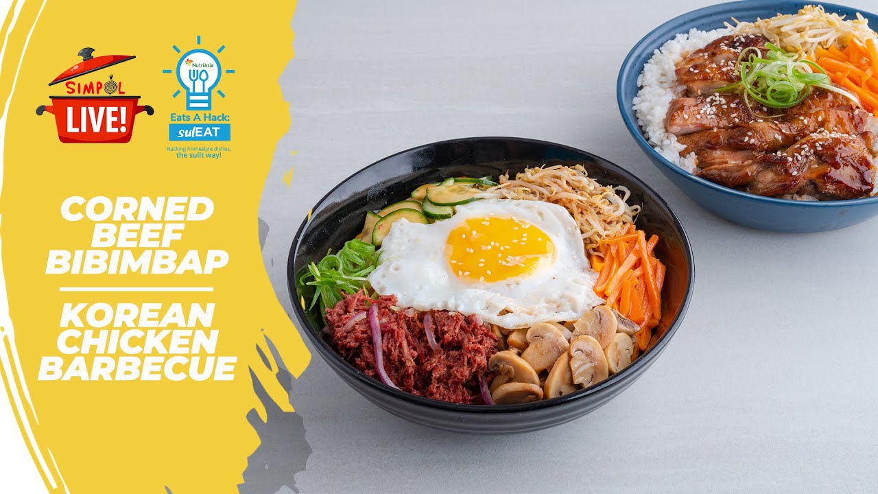 Simpol Live: Corned Beef Bibimbap & Korean Chicken Barbecue - YouTube