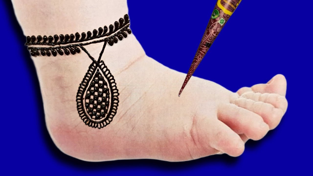 Beautiful mehndi designs for kids feet | new mehndi design for ...