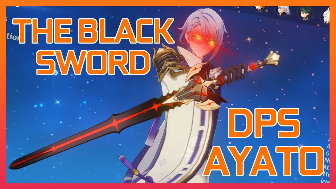 C0 Kamisato Ayato The Black Sword R1 OVERPOWERED | DPS Build Genshin ...