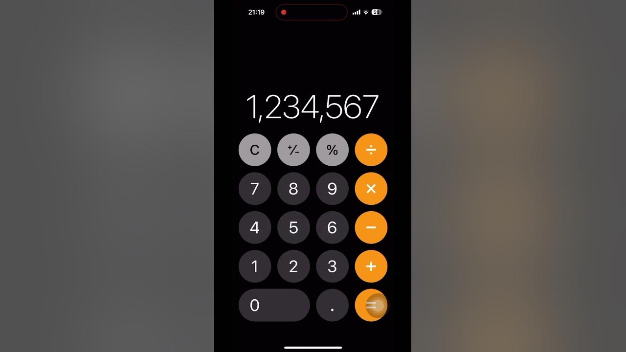 How to erase digits on iphone calculator? - YouTube