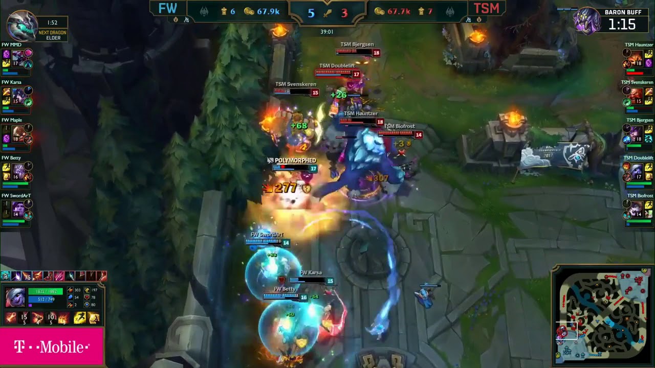 TSM Hauntzer 5 man Gnar ult vs FW - 2017 Worlds Groups - YouTube