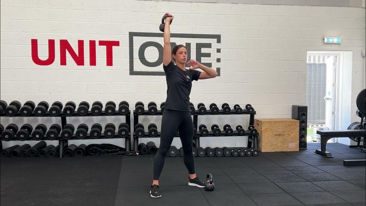 Single Arm Kettlebell Overhead Squat - YouTube