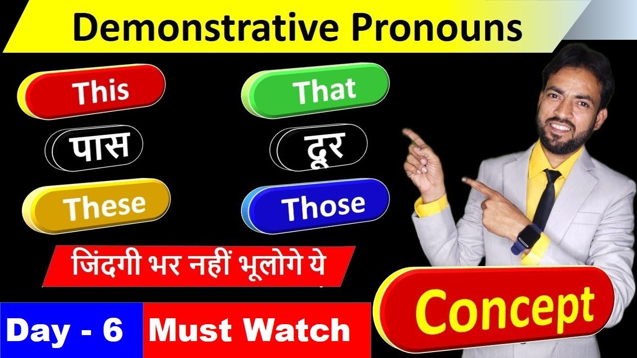 Concept Of This, That, These, Those in English Sentences | Day 5 ...