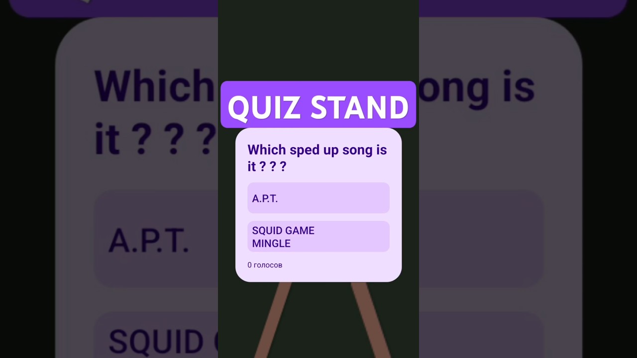 QUIZ STAND - YouTube