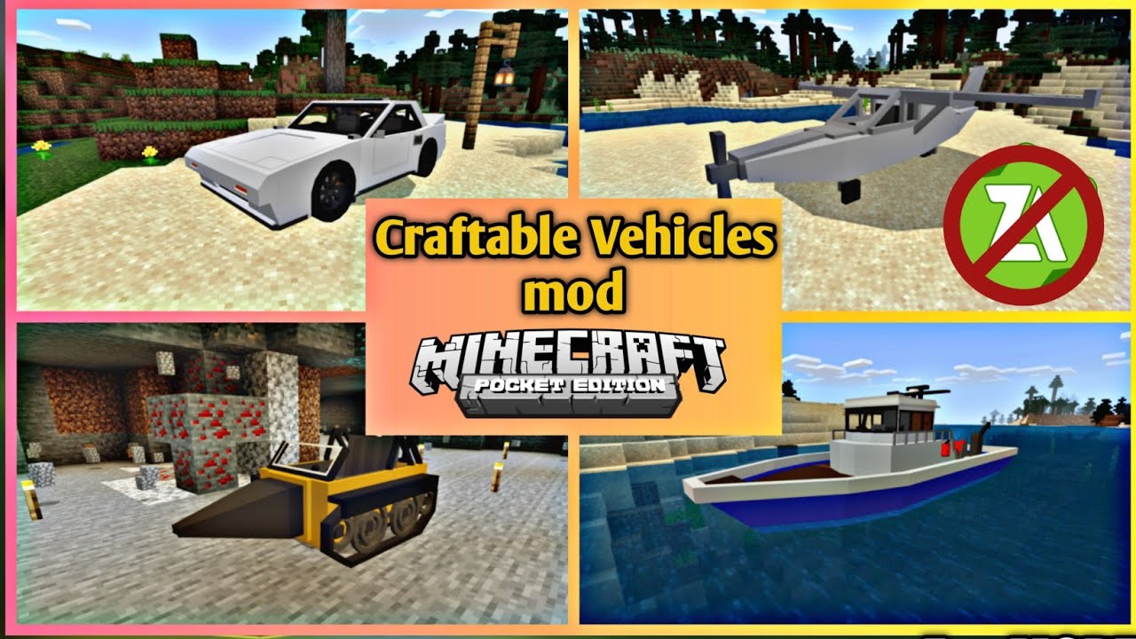 vehicle addon for minecraft pe || survival vehicle for minecraft pe ...