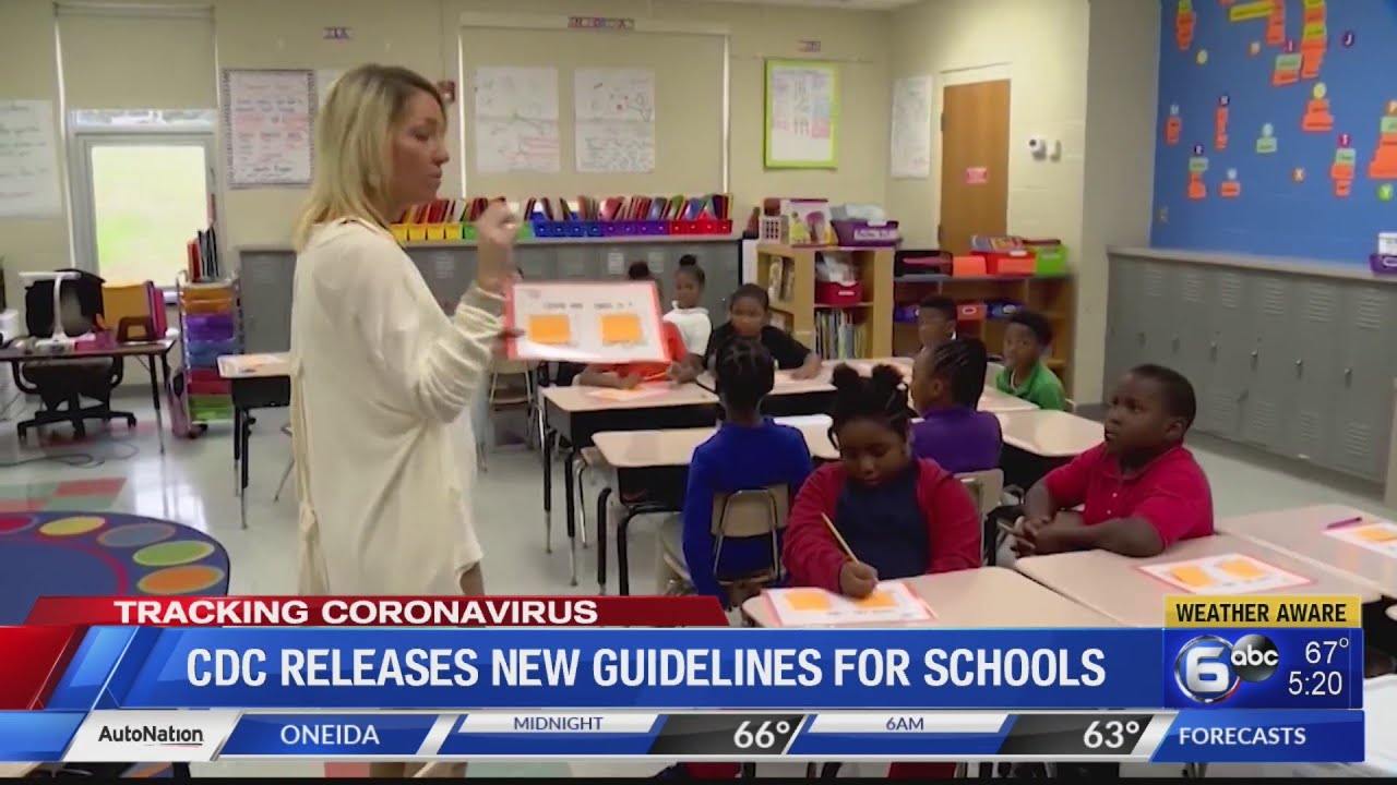CDC releases guidelines for returning to school in the fall - YouTube