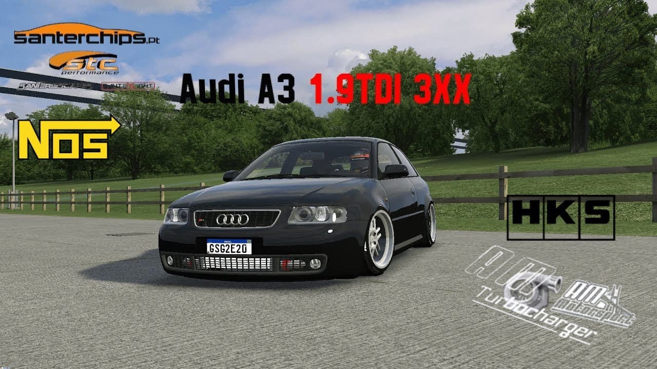 #lfs Live for Speed - Audi A3 1.9TDI PD130 3XX + Nitro - YouTube