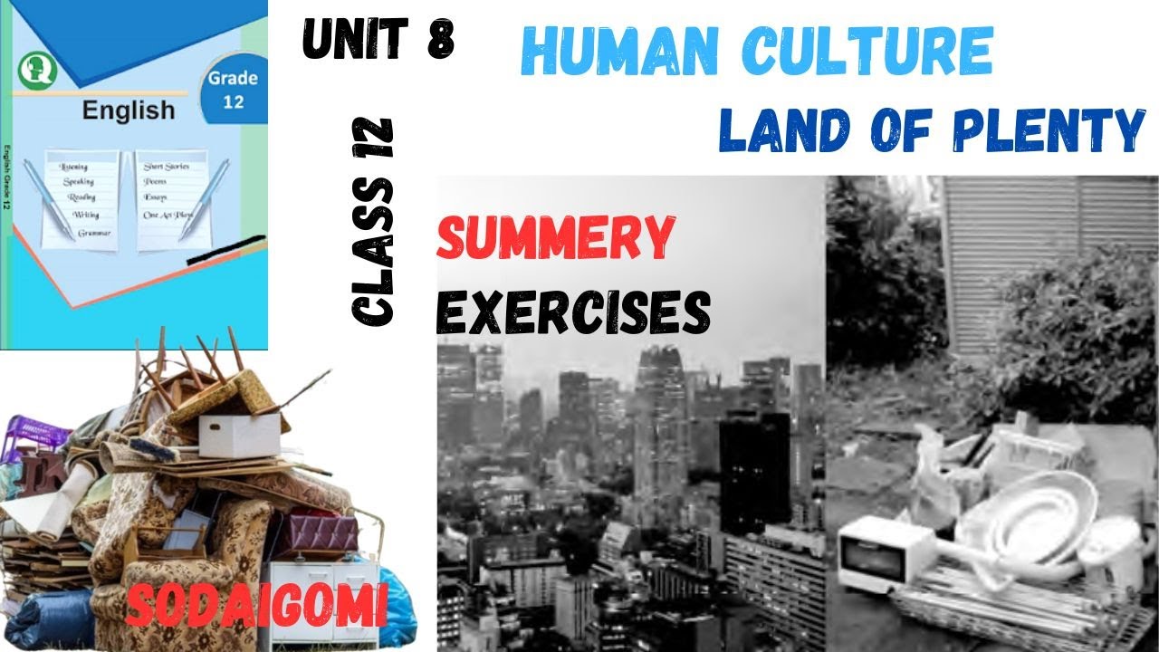 CLASS 12 HUMAN CULTURE 📚 LAND OF PLENTY 👉 ALL EXERCISE WITH TEXT ...