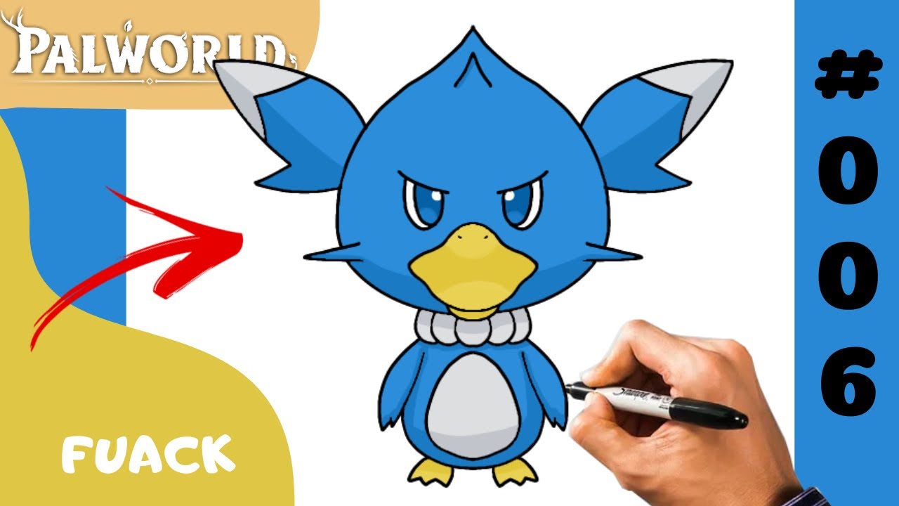 How to Draw FUACK from PALWORLD - YouTube