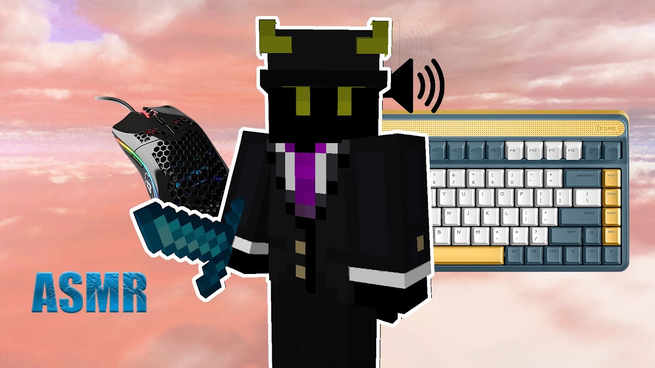 Minecraft Bedwars Keyboard + Mouse Sound { ASMR } | Pika Network - YouTube
