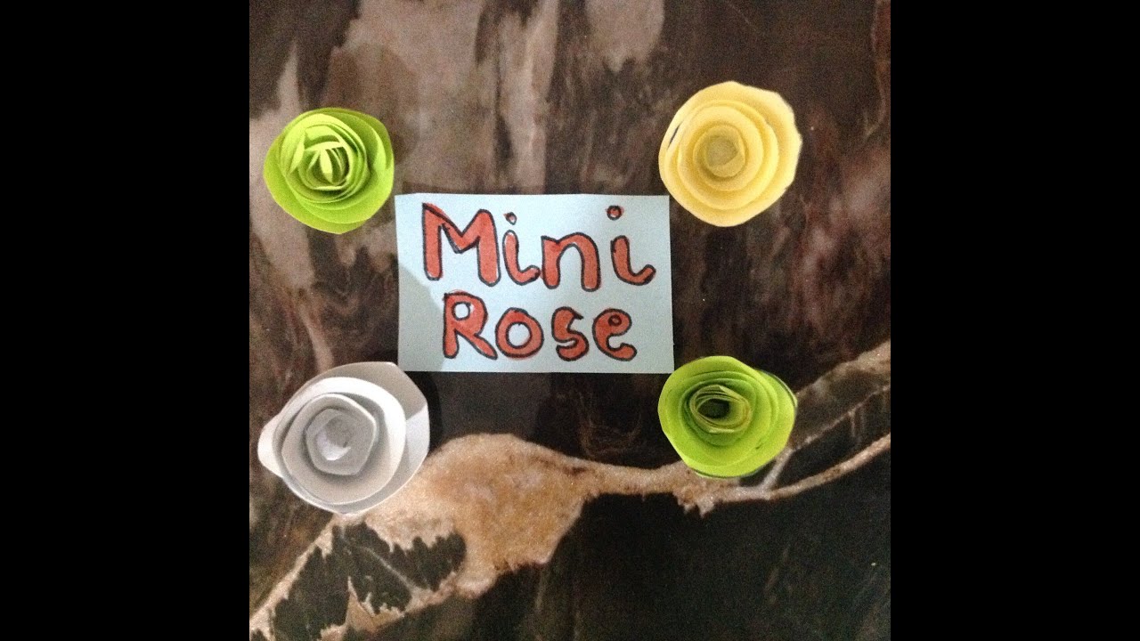 DIY MINI ROSE| DIY PAPER MINI ROSE|CRAFTS FOR DECOR|PIA CRAFTS - YouTube
