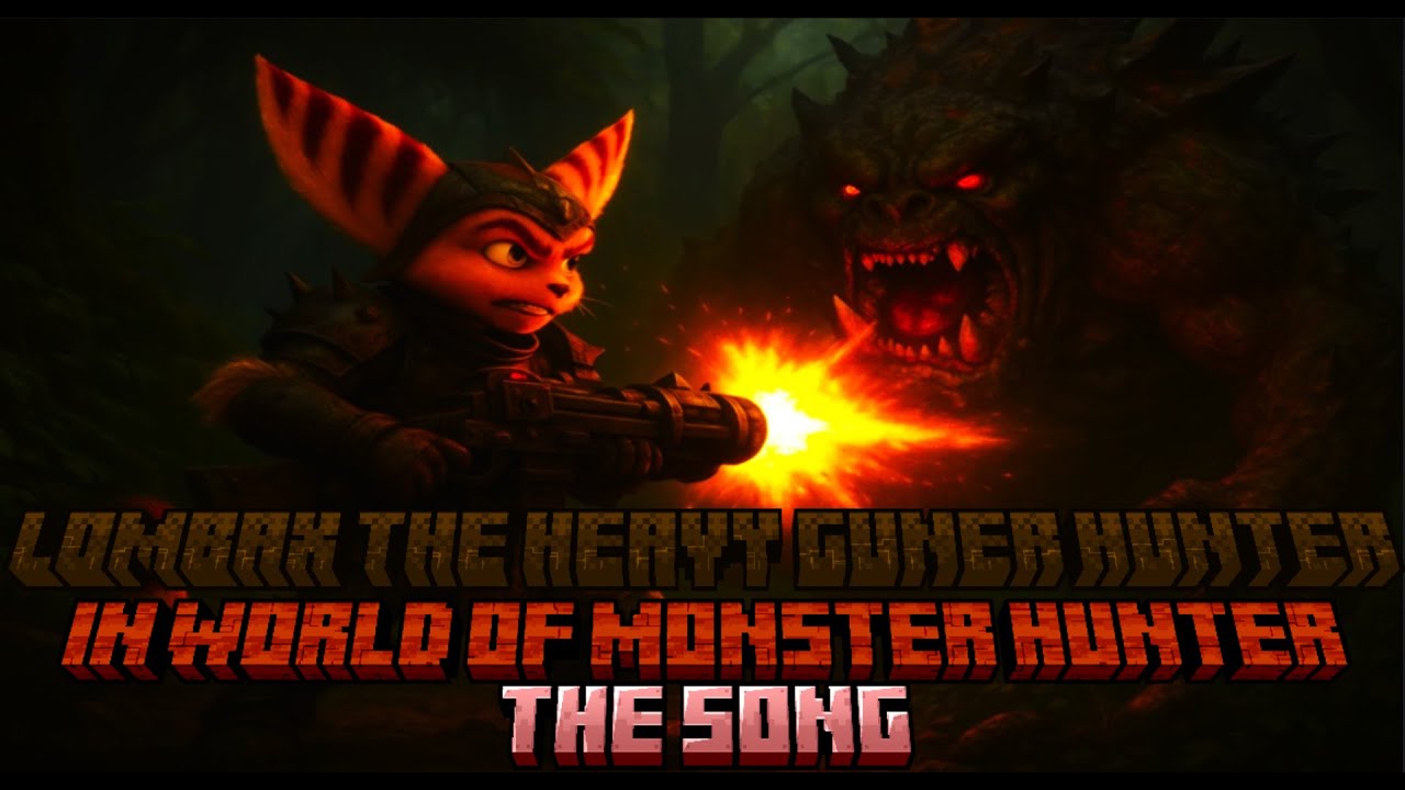 Lombax The heavy Guner Hunter In World of Monster Hunter The Song - YouTube