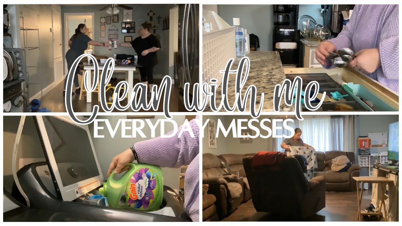 NEW 2023 CLEAN WITH ME | EVERY DAY MESSES | MOM LIFE #cleaning # ...