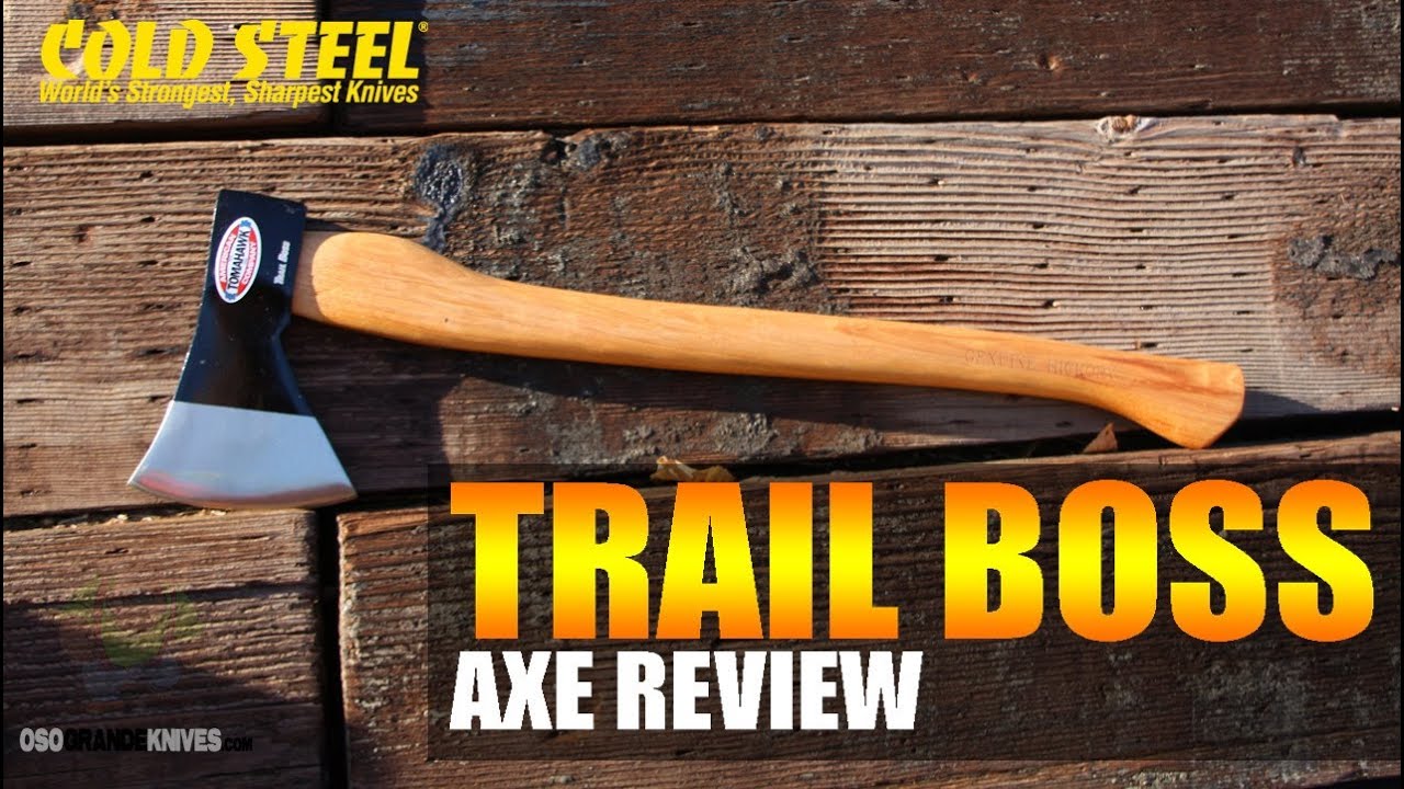 Cold Steel Trail Boss Axe Review | OsoGrandeKnives - YouTube