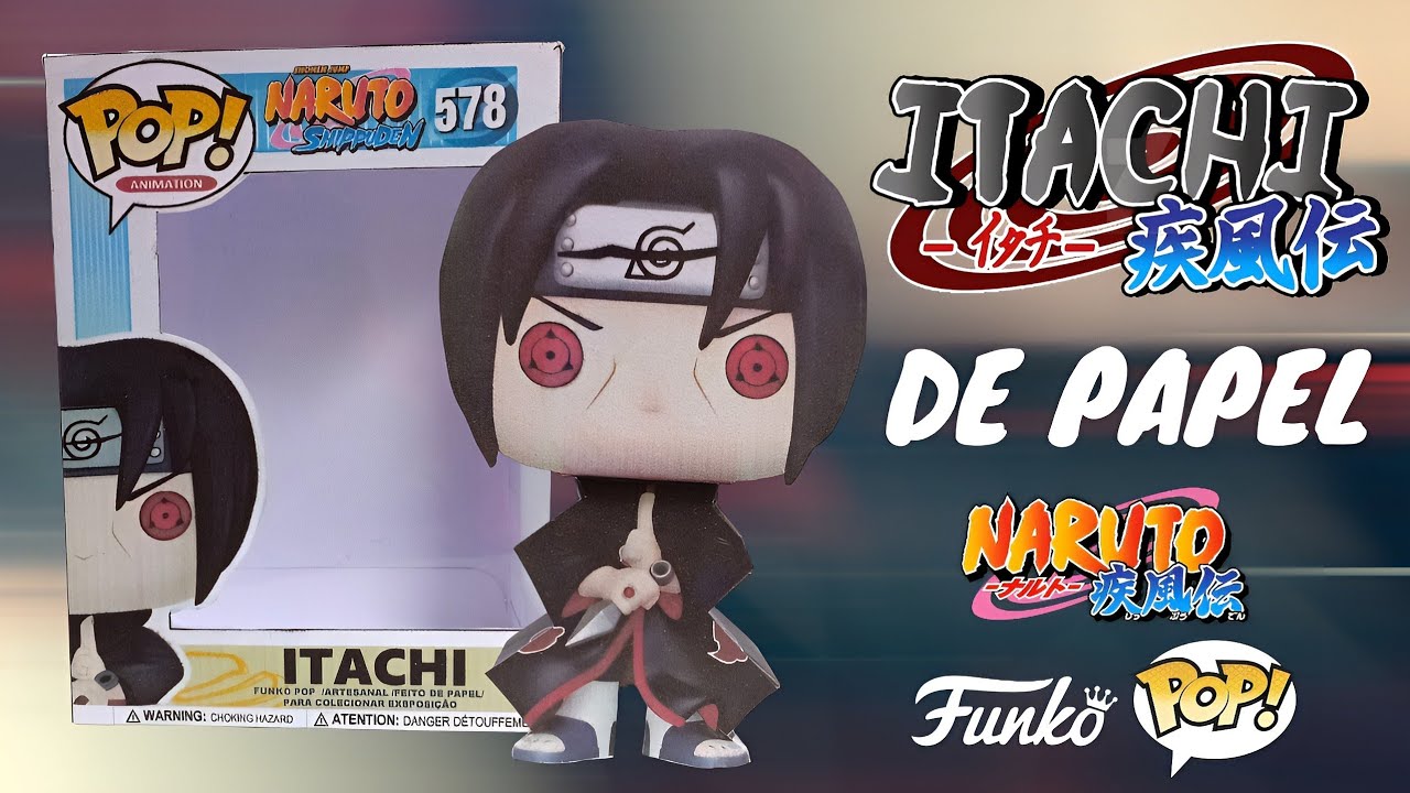 ️ ITACHI DO NARUTO FUNKO POP PAPERCRAFT PAPEL PAPERTOY DY - YouTube