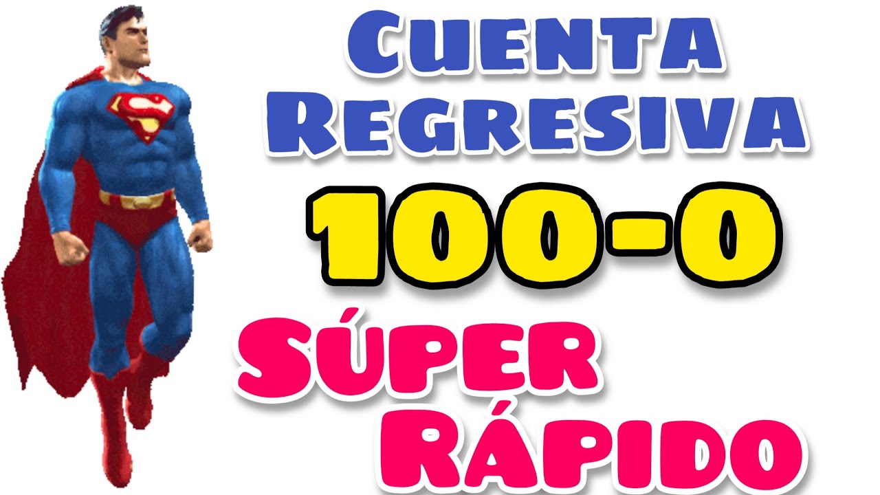 Cuenta Regresiva 100-0 SÚPER RÁPIDO 🚀 #Countdown 100-0 SUPER FAST💥 - YouTube