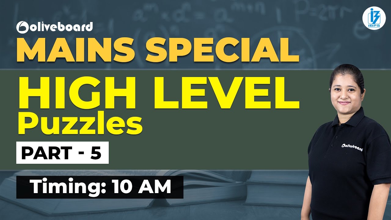 IBPS Mains Special 2020 | High Level Puzzles- Part 5 - YouTube