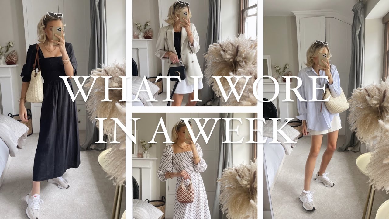 WHAT I WORE IN A WEEK - YouTube
